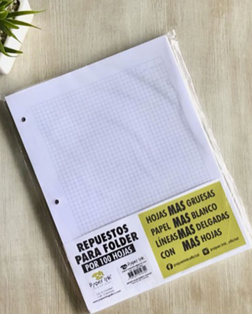 FOLDER 3 ARGOLLAS - PAPER INK GRAFICO
